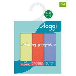 Sloggi 3er-Set: Strings in Bunt - 52% | Gr&ouml;&szlig;e 38 | Damen-unterteile