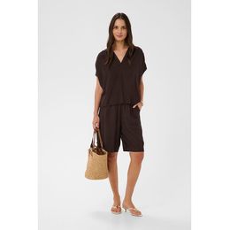 Kaffe Bluse "Milia" in Dunkelbraun - 52% | Gr&ouml;&szlig;e 36 | Damen-blusen