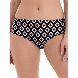 Anita Bikini-Hose in Schwarz/ Pink - 76% | Gr&ouml;&szlig;e 46 | Damen-bademode