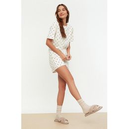 Trendyol Pyjama in Wei&szlig;/ Schwarz - 56% | Gr&ouml;&szlig;e M | Damen-loungewear