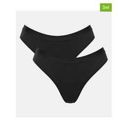 Sloggi 2er-Set: Slips "Go Casual" in Schwarz - 55% | Gr&ouml;&szlig;e XL | Damen-unterteile