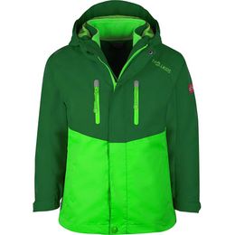 Trollkids 3in1-Funktionsjacke "Bryggen" in Gr&uuml;n - 62% | Gr&ouml;&szlig;e 92 | Kinderjacken