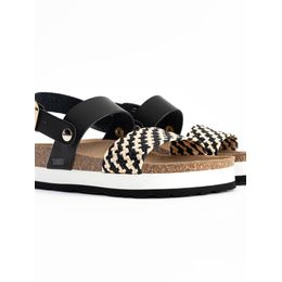 Sunbay Sandalen "Galong" in Schwarz/ Wei&szlig; - 60% | Gr&ouml;&szlig;e 36 | Damen-sandalen