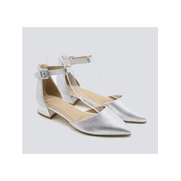 Bellucci Spangenpumps in Silber - 57% | Gr&ouml;&szlig;e 37 | Pumps