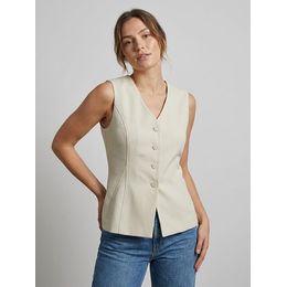MOSS COPENHAGEN Weste "Esteriane" in Creme - 54% | Gr&ouml;&szlig;e XS | Damenjacken