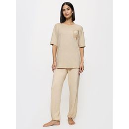 Triumph Pyjama in Beige - 55% | Gr&ouml;&szlig;e 46 | Damen-loungewear