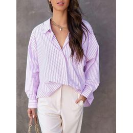 LA Angels Hemd in Pink/ Wei&szlig; - 61% | Gr&ouml;&szlig;e M | Damen-blusen