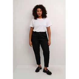 Kaffe curve Chino "Leana" in Schwarz - 46% | Gr&ouml;&szlig;e 46 | Damenhosen
