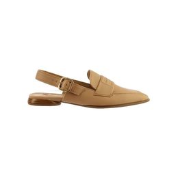 H&ouml;gl H&ouml;gl Leder-Mokassins "Ginger" in Beige - 53% | Gr&ouml;&szlig;e 38,5 | Damen-schuhe-halbschuhe