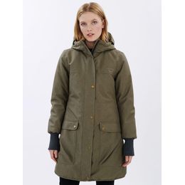 Finside Winterparka "Oikku" in Khaki - 65% | Gr&ouml;&szlig;e 44 | Damen-outdoorjacken