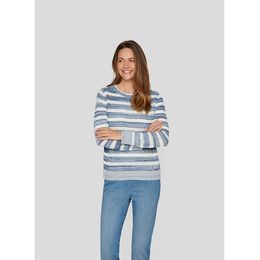 Rabe Pullover in Blau/ Wei&szlig; - 66% | Gr&ouml;&szlig;e 50 | Damen-pullover-cardigans