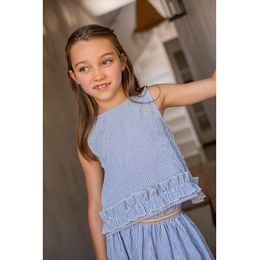 Like Flo Blusentop "Chloe" in Hellblau - 47% | Gr&ouml;&szlig;e 122/128 | Kinder-blusen-hemden