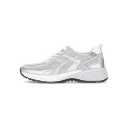 Gabor Leder-Sneakers in Silber - 61% | Gr&ouml;&szlig;e 36 | Damen-sneakers