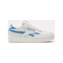 Reebok Leder-Sneakers "Club C Double Revenge" in Hellblau/ Grau - 61% | Gr&ouml;&szlig;e 39 | Damen-sneakers