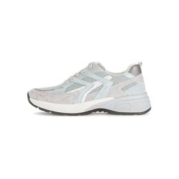 Gabor Leder-Sneakers in Hellblau/ Grau - 57% | Gr&ouml;&szlig;e 38,5 | Damen-sneakers