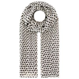 Zwillingsherz Schal "Herzchen Allover" in Schwarz/ Wei&szlig; - (L)180 x (B)95 cm - 16% | Damen-schals-tuecher