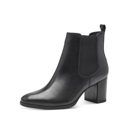 Tamaris Leder-Stiefeletten in Schwarz - 40% | Gr&ouml;&szlig;e 37 | Stiefeletten