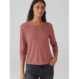 Opus Bluse in Rot/ Schwarz - 52% | Gr&ouml;&szlig;e 36 | Damen-blusen