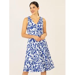 Apart Kleid in Blau/ Wei&szlig; - 76% | Gr&ouml;&szlig;e 42 | Damen-kleider
