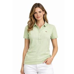 Geographical Norway Poloshirt "Krystaline" in Hellgr&uuml;n - 66% | Gr&ouml;&szlig;e S | Damen-tops