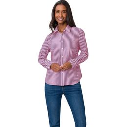 Heine Hemd in Lila/ Wei&szlig; - 57% | Gr&ouml;&szlig;e 46 | Damen-blusen