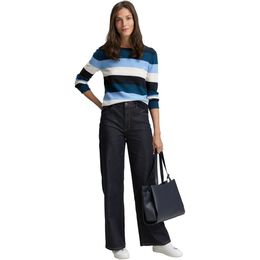 Tom Tailor Pullover in Blau/ Dunkelblau/ Schwarz - 65% | Gr&ouml;&szlig;e XXL | Damen-pullover-cardigans