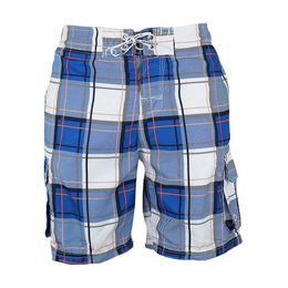 SRK Badeshorts "Clif" in Blau/ Wei&szlig;/ Rot - 55% | Gr&ouml;&szlig;e S | Herren-bademode-sport
