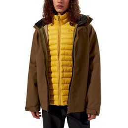 Berghaus 3in1-Funktionsjacke "Hillwalker 2.0" in Gelb/ Hellbraun - 68% | Gr&ouml;&szlig;e 52 | Herren-outdoorjacken
