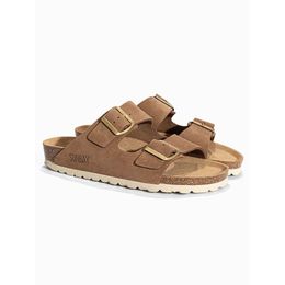 Sunbay Leder-Pantoletten "Trefle" in Hellbraun - 53% | Gr&ouml;&szlig;e 38 | Damen-pantoletten