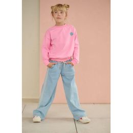 NONO Sweatshirt "Konono" in Rosa - 58% | Gr&ouml;&szlig;e 122/128 | Kinder-sweatshirts-jacken