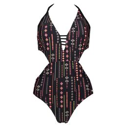 Buffalo Badeanzug in Schwarz/ Pink - 61% | Gr&ouml;&szlig;e 42 | Damen-bademode