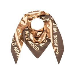 Zwillingsherz Dreieckstuch "Wild Mood" in Hellbraun/ Beige - (L)138 x (B)68 cm - 20% | Damen-schals-tuecher