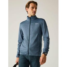 Regatta Funktionsjacke "Hillden" in Blau - 77% | Gr&ouml;&szlig;e S | Herren-outdoorjacken