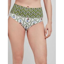 gisela Bikini-Hose in Gr&uuml;n/ Wei&szlig; - 38% | Gr&ouml;&szlig;e L | Damen-bademode