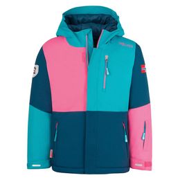 Trollkids Ski-/ Snowboardjacke "Hallingdal" in T&uuml;rkis/ Rosa - 67% | Gr&ouml;&szlig;e 164 | Kinder-outdoor-jacken