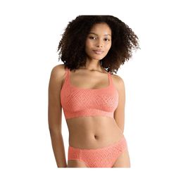 Sloggi Bustier ''Zero Feel'' in Apricot - 56% | Gr&ouml;&szlig;e XS | Damen-bhs