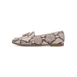 Tamaris Leder-Slipper in Beige - 49% | Gr&ouml;&szlig;e 37 | Damen-schuhe-halbschuhe