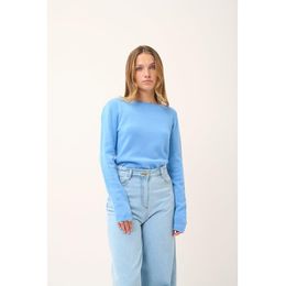 Just Cashmere Kaschmir-Pullover "Grace" in Hellblau - 65% | Gr&ouml;&szlig;e L | Damen-pullover-cardigans