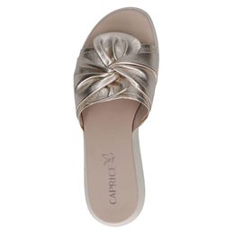 Caprice Leder-Pantoletten in Gold - 32% | Gr&ouml;&szlig;e 37 | Damen-pantoletten