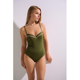 LISCA Badeanzug in Khaki - 47% | Gr&ouml;&szlig;e 40D-Cup | Damen-bademode