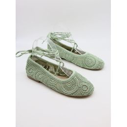 Bellucci Ballerinas in Gr&uuml;n - 58% | Gr&ouml;&szlig;e 39 | Damen-ballerinas