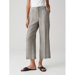 Opus Leinen-Hose in Grau - 52% | Gr&ouml;&szlig;e 42 | Damenhosen