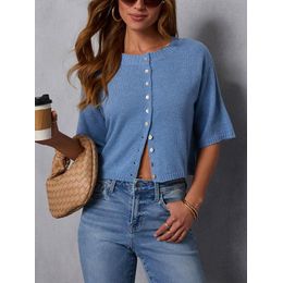 LA Angels Cardigan in Blau - 70% | Gr&ouml;&szlig;e M | Damen-pullover-cardigans