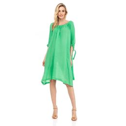 Tantra Leinen-Kleid in Gr&uuml;n - 66% | Damen-kleider