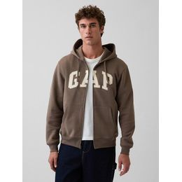 GAP Sweatjacke in Braun - 49% | Gr&ouml;&szlig;e XXL | Damen-sweatshirts-jacken