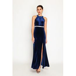 ASSUILI Samtkleid in Dunkelblau - 66% | Gr&ouml;&szlig;e 38 | Damen-kleider