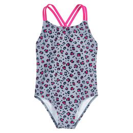 Playshoes Badeanzug in Grau/ Pink - 20% | Gr&ouml;&szlig;e 146/152 | Kinder-bademode