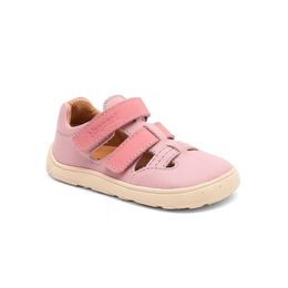 bisgaard Leder-Barfu&szlig;schuhe "Fabio" in Rosa - 48% | Kindersandalen