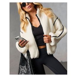 LA Angels Teddyjacke in Creme - 57% | Gr&ouml;&szlig;e M | Damenjacken