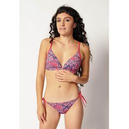 Skiny Bikini-Oberteil in Blau/ Pink - 78% | Gr&ouml;&szlig;e 42 | Damen-bademode